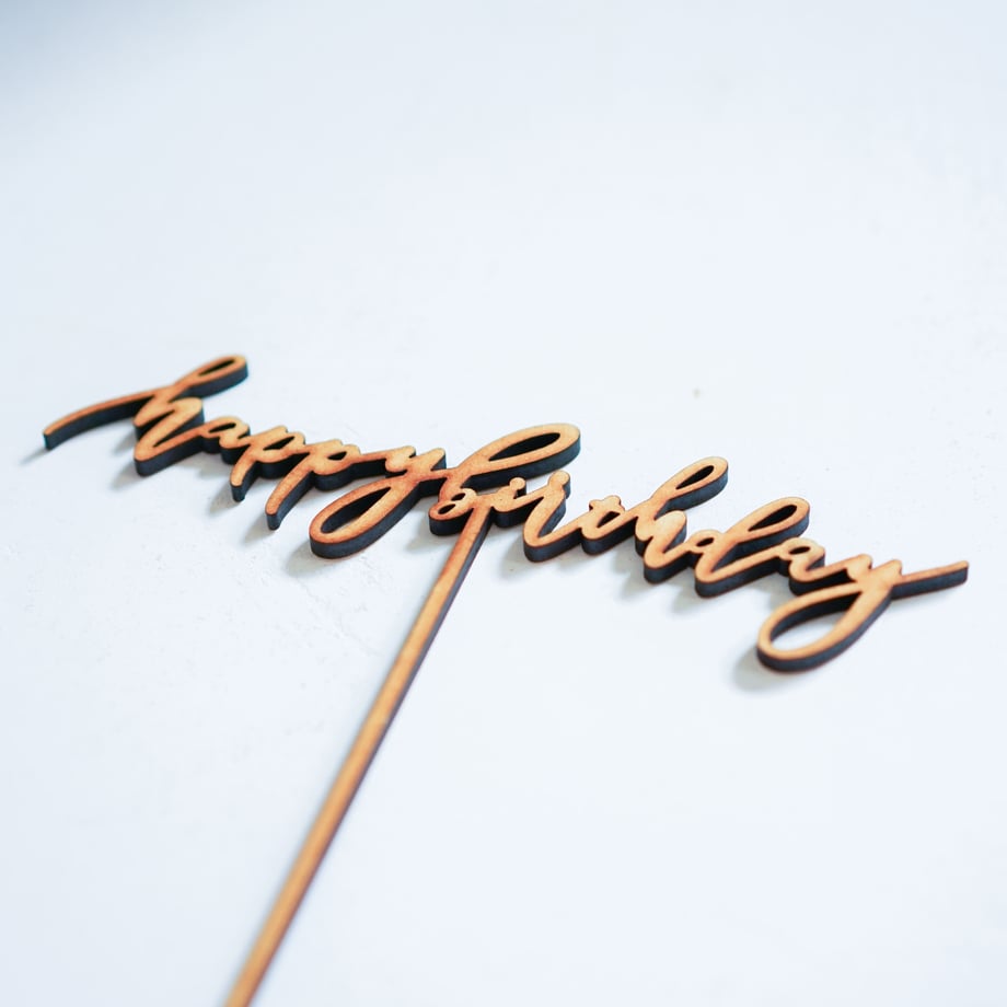 ケーキトッパーmini /happy birthday by Maki Shimano