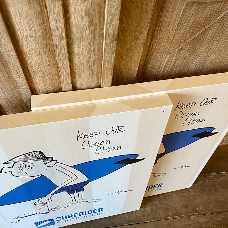 花井祐介 ウッドサインボード | Surfrider Foundation Japan 花井祐介 ウッドサインボード | Surfrider Foundation Japan