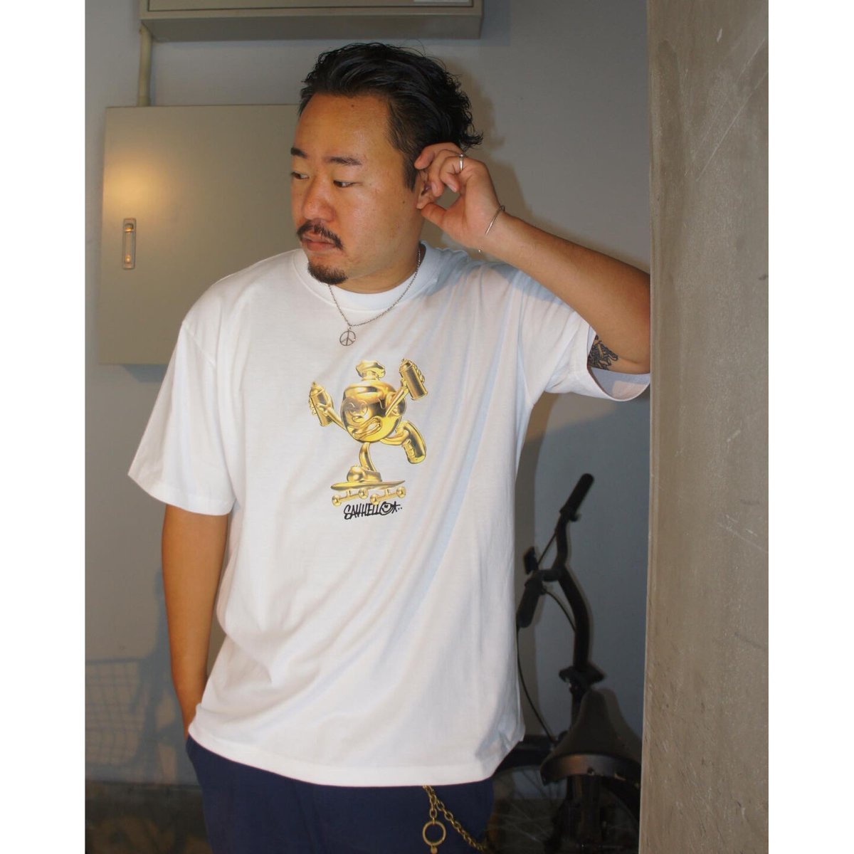 SAYHELLO / Cook One Tee (White) | T.F.L online. SAYHELLO / Cook One Tee (White) | T.F.L online.