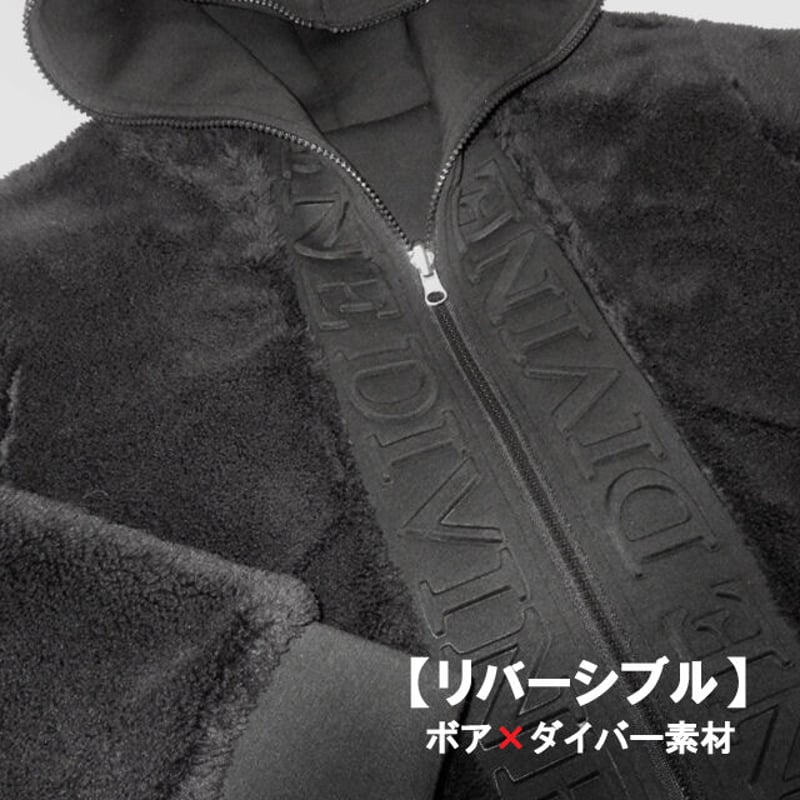 フーデットボアジャケット Ⅲ【リバーシブル】 | DIVINE フーデットボアジャケット Ⅲ【リバーシブル】 | DIVINE