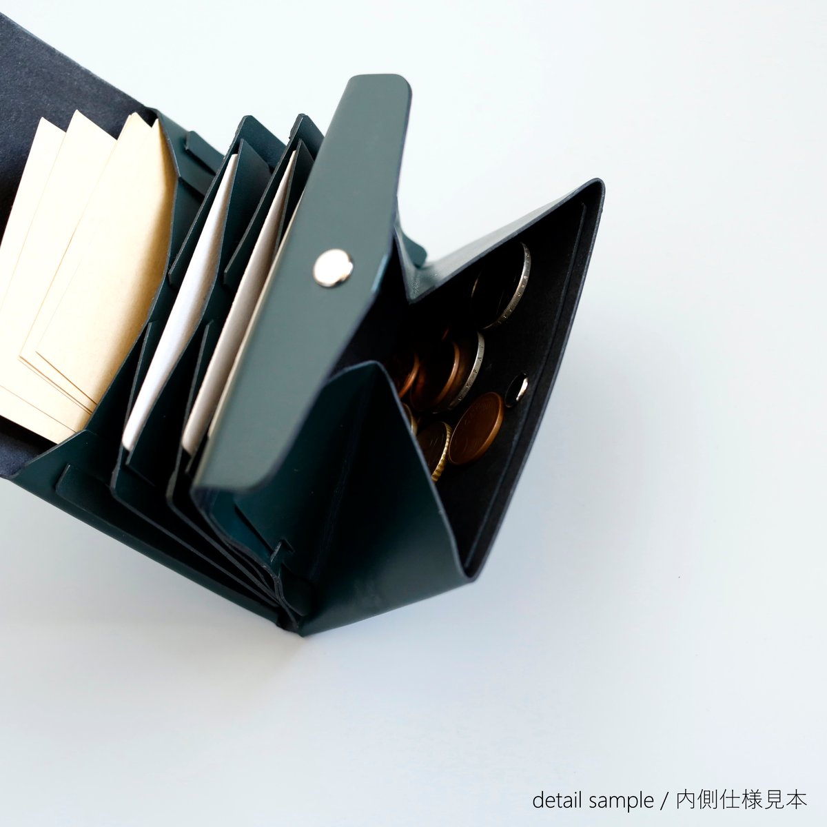 [sou series] リボン ショートウォレット 黒/ ribbon short wall...