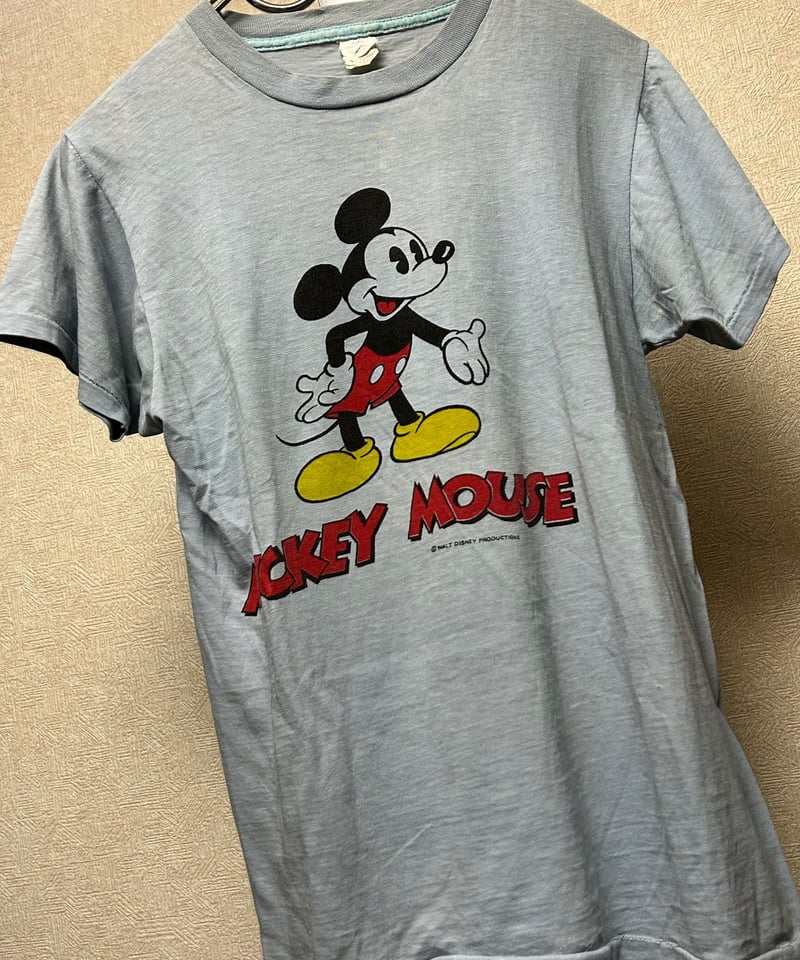 エイティーズU.S.A.製希少両面プリントミッキーTee〉80年代 エイティーズU.S.A.製希少両面プリントミッキーTee〉80年代