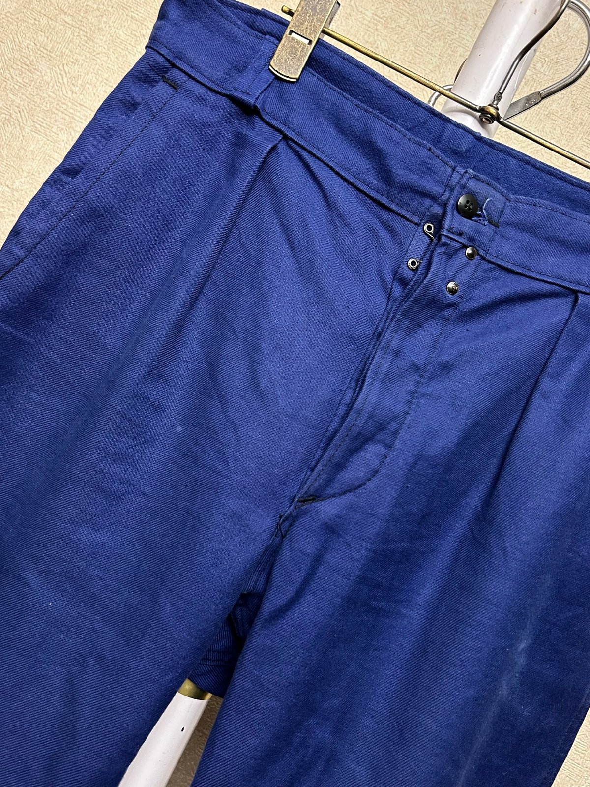 60-70,s FRANCE製ワークパンツ〉60-70,s希少フロントホックナス 60-70,s FRANCE製ワークパンツ〉60-70,s希少フロントホックナス