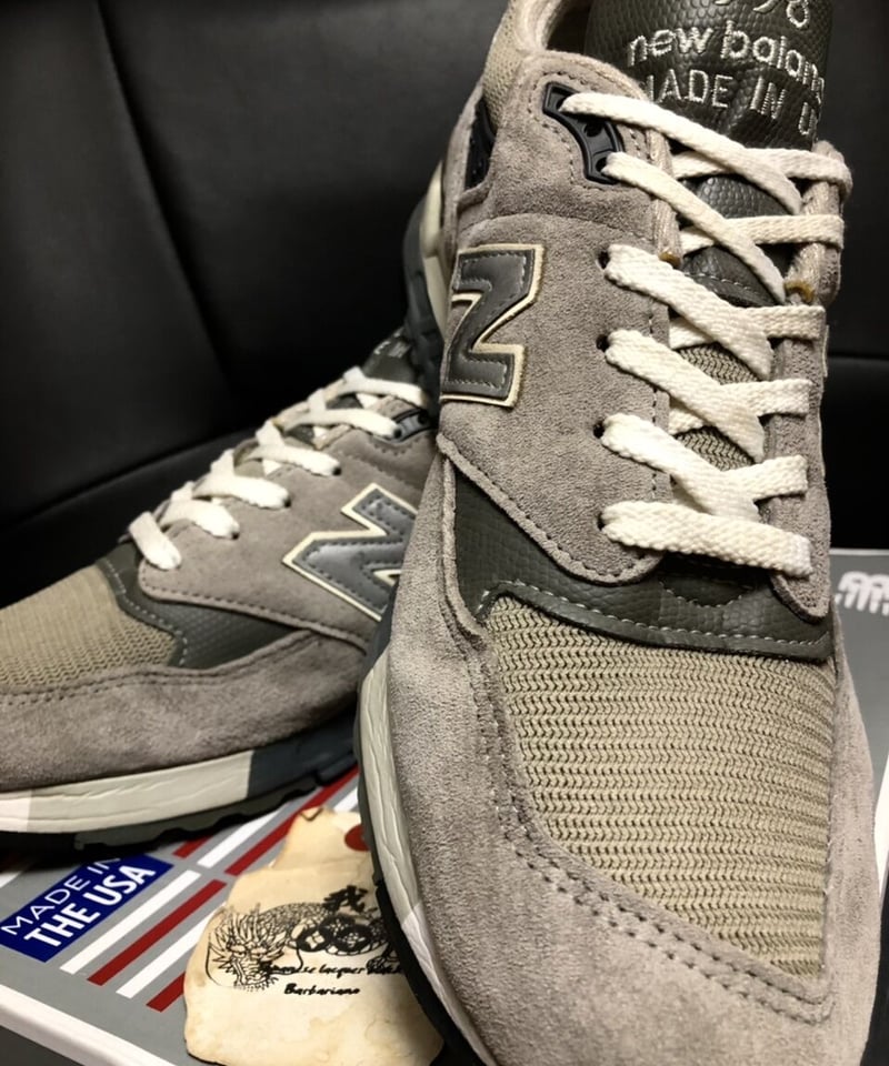 オールドU.S.A高級スニーカー〉U.S.A.製new balance M998 GRAY黄 オールドU.S.A高級スニーカー〉U.S.A.製new balance M998 GRAY黄