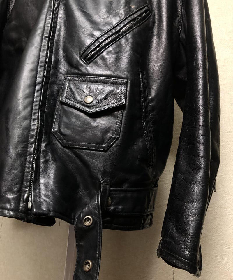 セブンティーズTALON社製涙目ジッパー茶芯ライダース〉 70年代 セブンティーズTALON社製涙目ジッパー茶芯ライダース〉 70年代