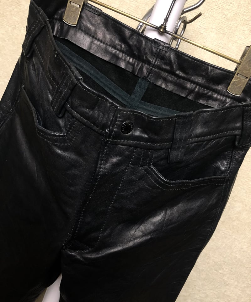超目玉希少牛タグSchottレザーパンツ》U.S.A.製Schott 希少牛 超目玉希少牛タグSchottレザーパンツ》U.S.A.製Schott 希少牛