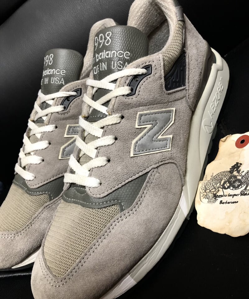 オールドU.S.A高級スニーカー〉U.S.A.製new balance M998 GRAY黄 オールドU.S.A高級スニーカー〉U.S.A.製new balance M998 GRAY黄
