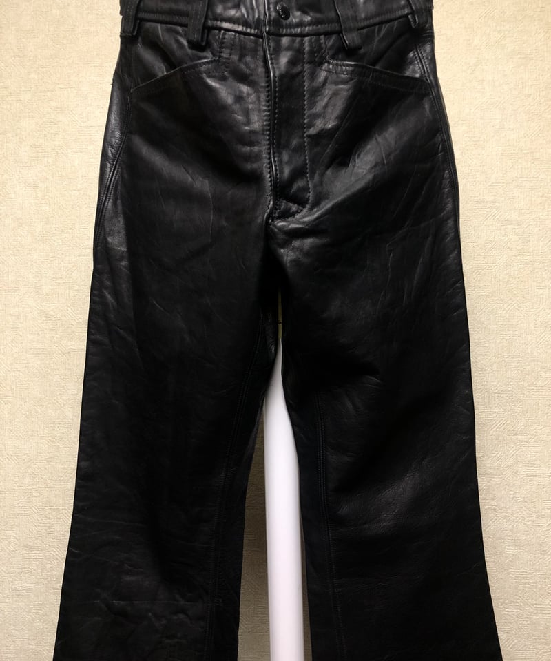 超目玉希少牛タグSchottレザーパンツ》U.S.A.製Schott 希少牛 超目玉希少牛タグSchottレザーパンツ》U.S.A.製Schott 希少牛