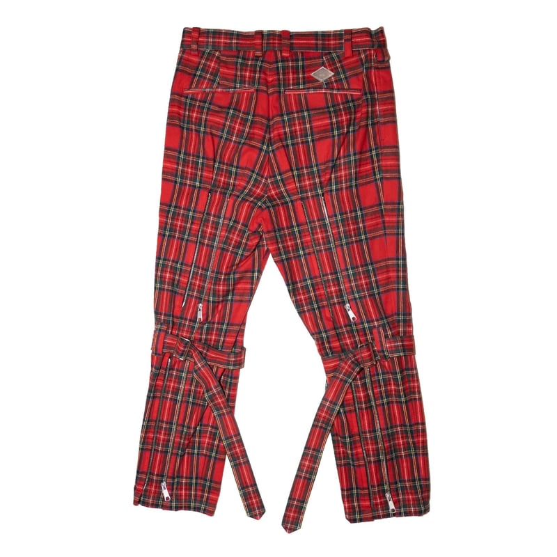 BELTED BONDAGE TROUSERS(RED) | el conductorH ON BELTED BONDAGE TROUSERS(RED) | el conductorH ON