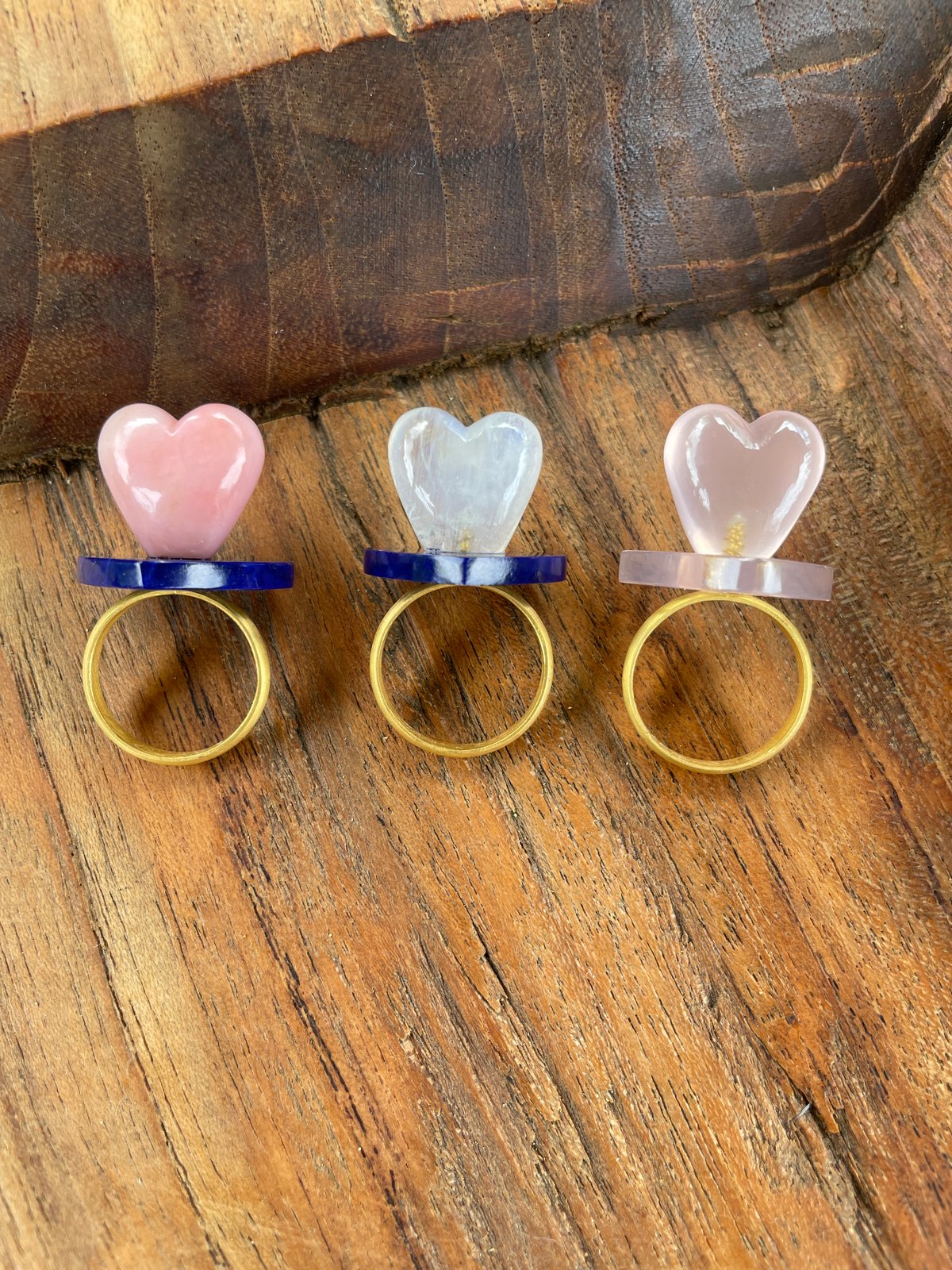Hima ヒマ 22kgold ピンクオパール ハートキャンディーポップ Hima ヒマ 22kgold ピンクオパール ハートキャンディーポップ