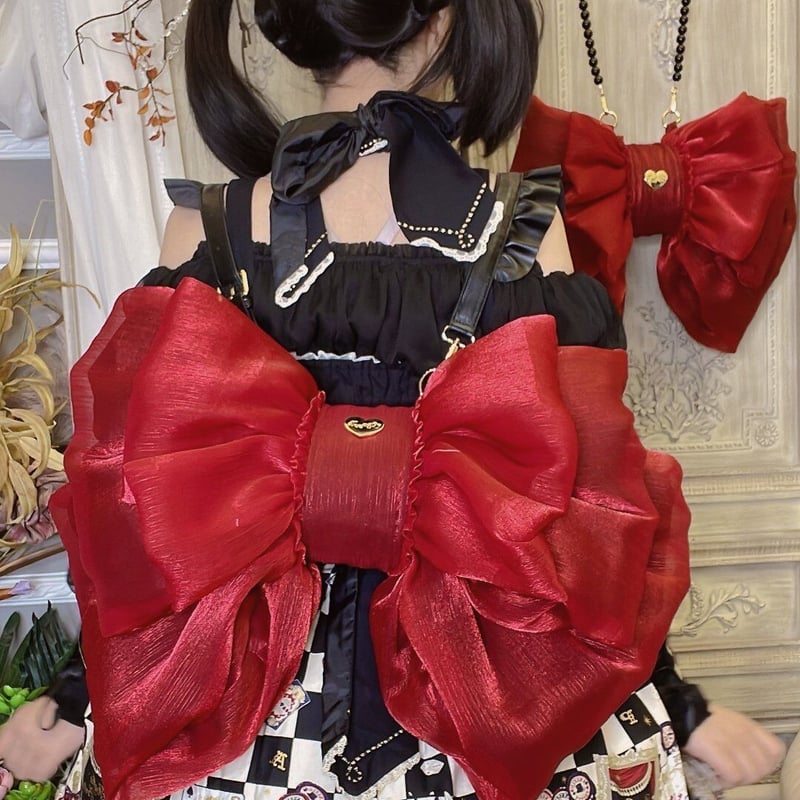お取り寄せ/即納品】【BOGUTA】ふわふわおリボンBag【S/M/L】【8 お取り寄せ/即納品】【BOGUTA】ふわふわおリボンBag【S/M/L】【8