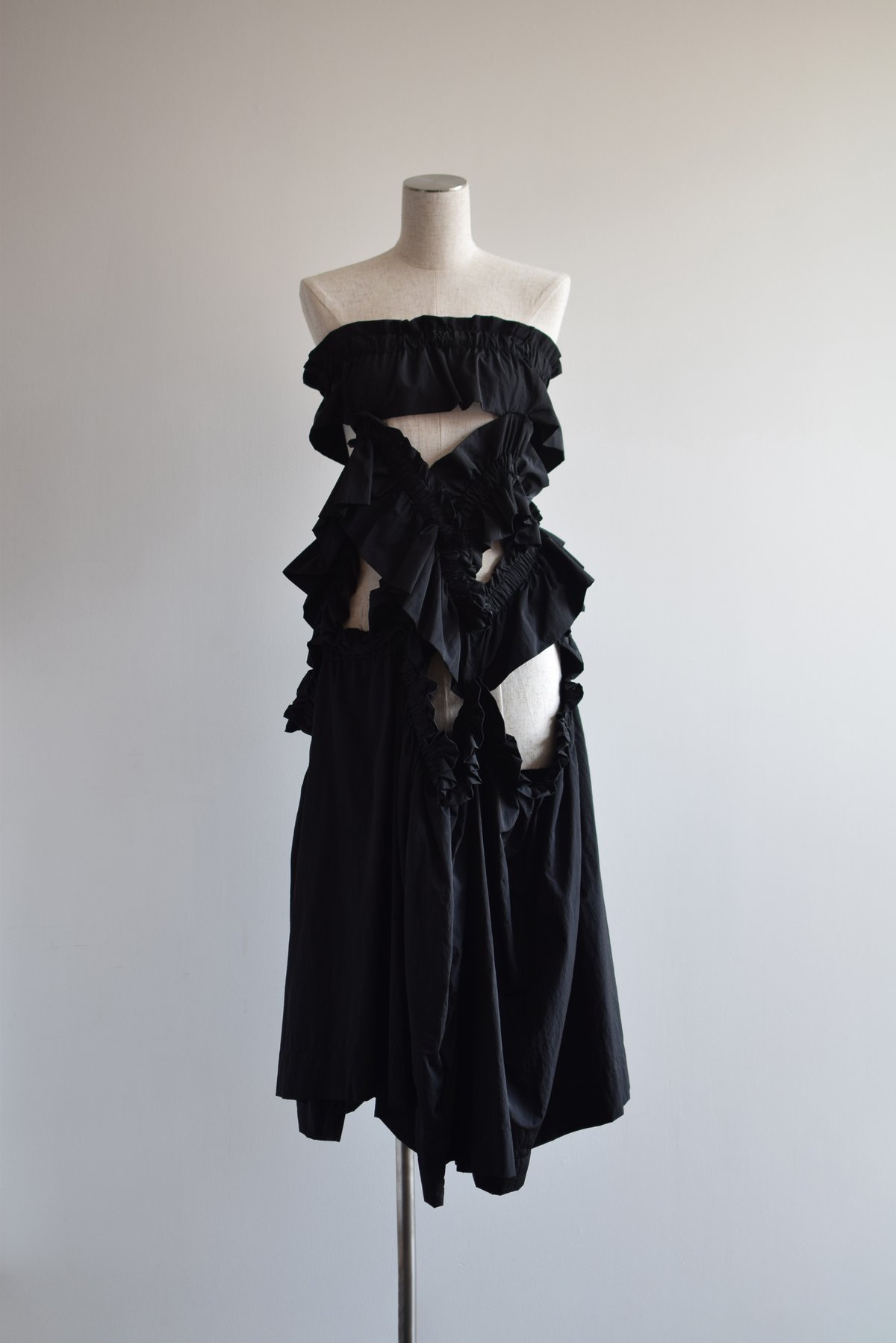 HOUGA 】kiki frill dress (ロングスカート兼ドレス) | 木宮商店 HOUGA 】kiki frill dress (ロングスカート兼ドレス) | 木宮商店