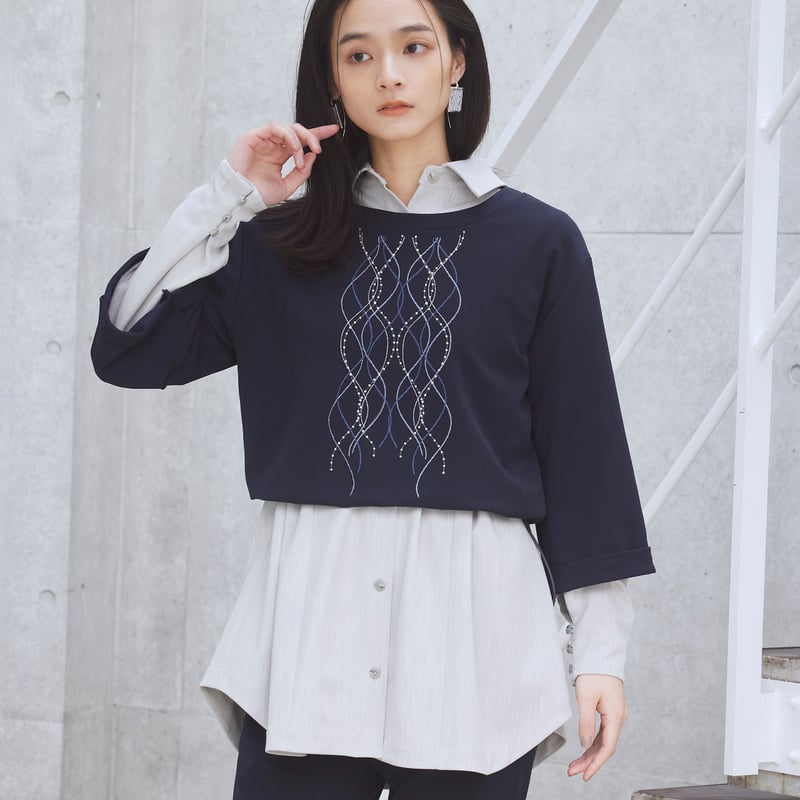 Kana Kawasaki 】 embroidery pullover (トップス) | Kana Kawasaki 】 embroidery pullover (トップス) |