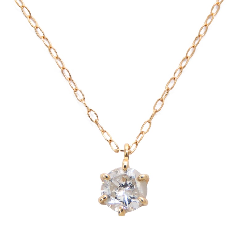 K18YG ダイヤモンド ネックレス 一粒 / 0.20ct | ジュエリーマキ K18YG ダイヤモンド ネックレス 一粒 / 0.20ct | ジュエリーマキ