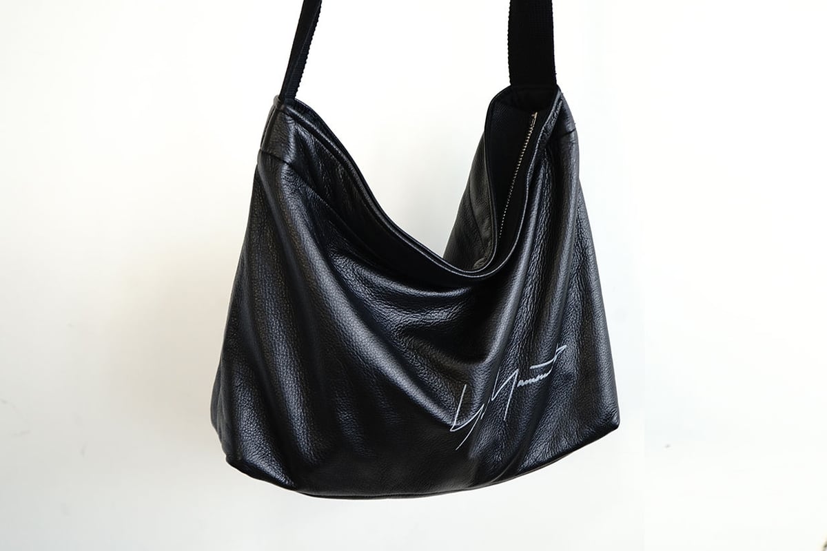 未使用 yohji yamamoto signature leather bag | requ 未使用 yohji yamamoto signature leather bag | requ