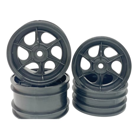 JC RACING PRODUCTS イグレス 4WD ホイールセット(4pcs)(ブラック)...