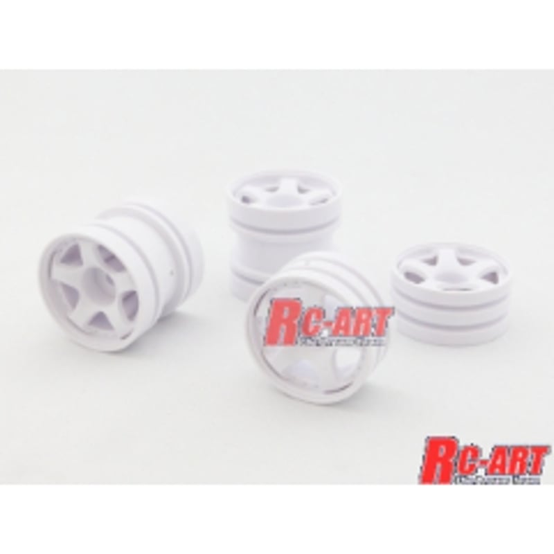 RC ART グラスホッパー用ホイールセット SP1 ホワイト [WP-0183 RC ART グラスホッパー用ホイールセット SP1 ホワイト [WP-0183