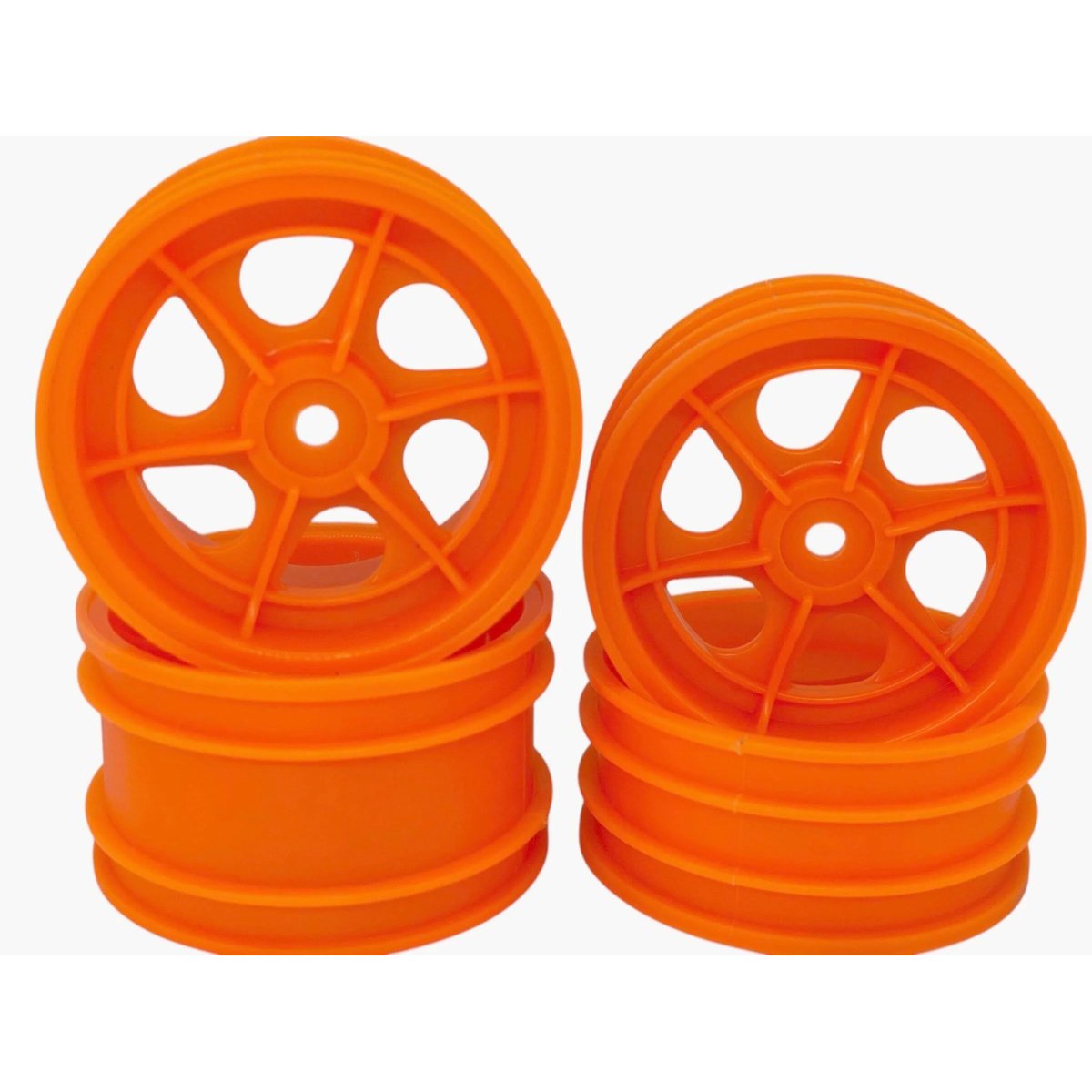 JC RACING PRODUCTS イグレス 4WD ホイールセット(4pcs)(オレンジ)...