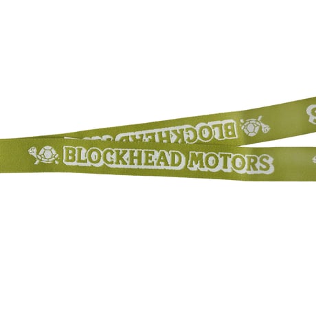 BLOCKHEAD MOTORS ネックストラップ【オリーブ】 | BLOCKHEAD MOTORS