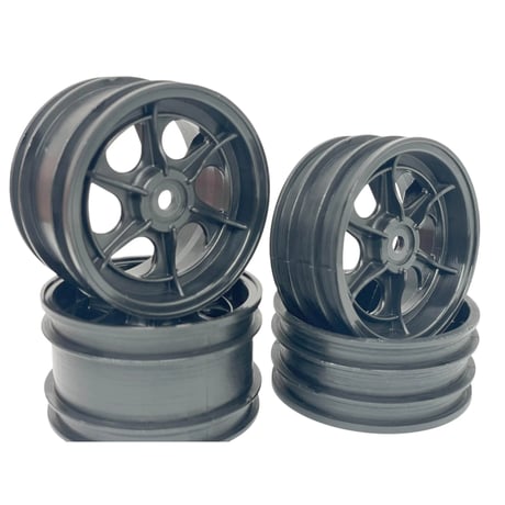 JC RACING PRODUCTS イグレス 4WD ホイールセット(4pcs)(ブラック)...