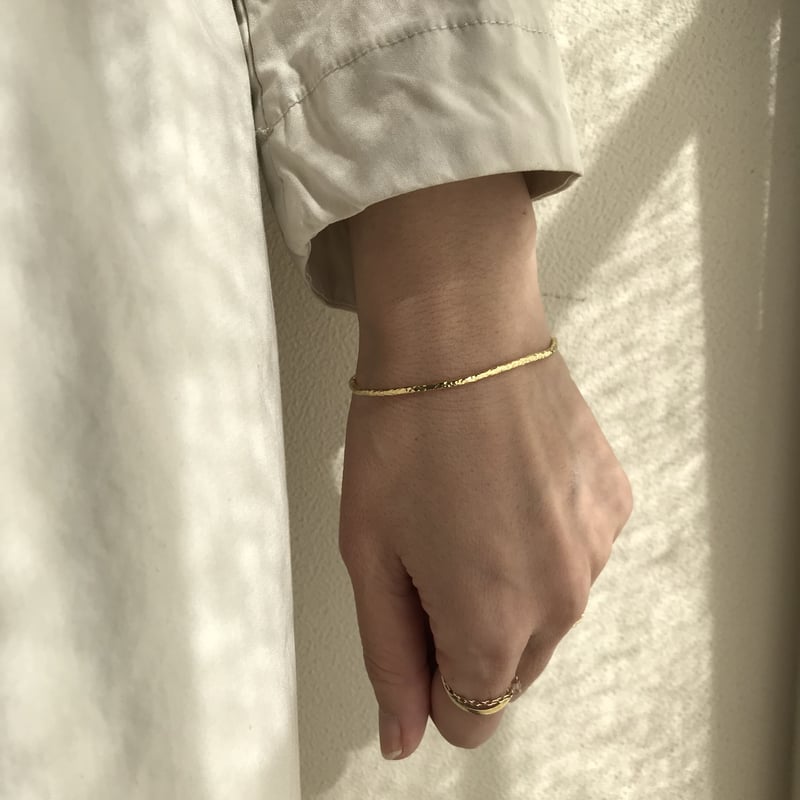K18YG|Twing|Bangle|槌目-Hammered|Round|2㎜ | START K18YG|Twing|Bangle|槌目-Hammered|Round|2㎜ | START