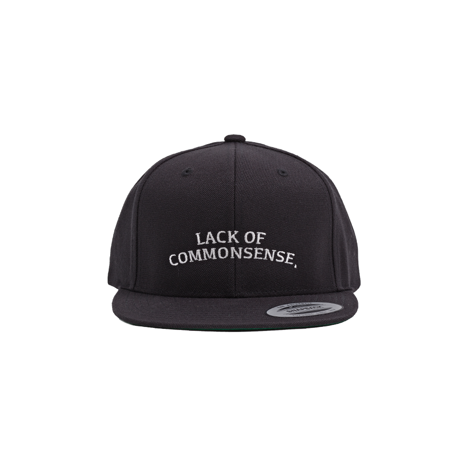 Lack of common sense CollegeLogo cap | GLITCH O...