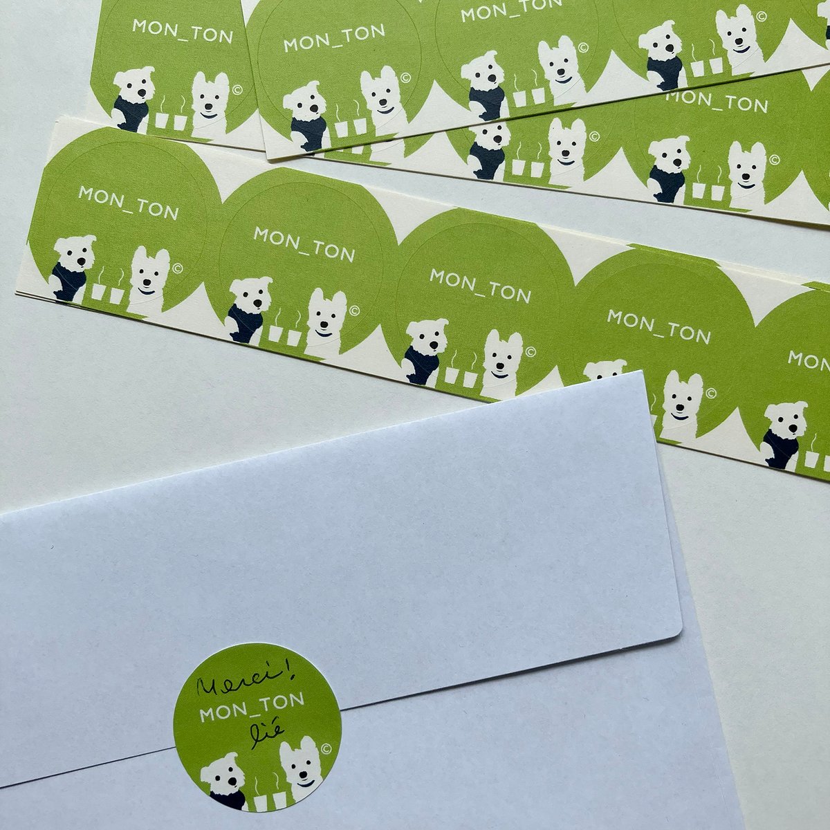 MON_TON丸シール | MON_TON /Mon chien et Ton chien ...