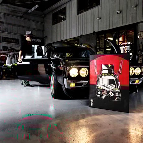 大平龍一 x SATAbuilder's 街道レーサー A1和紙ポスター(額装付き) | RY...