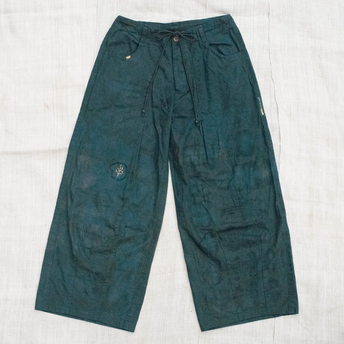 草木染め POT PANTS 灰青 "Lsize" | botanicgreen's STORE
