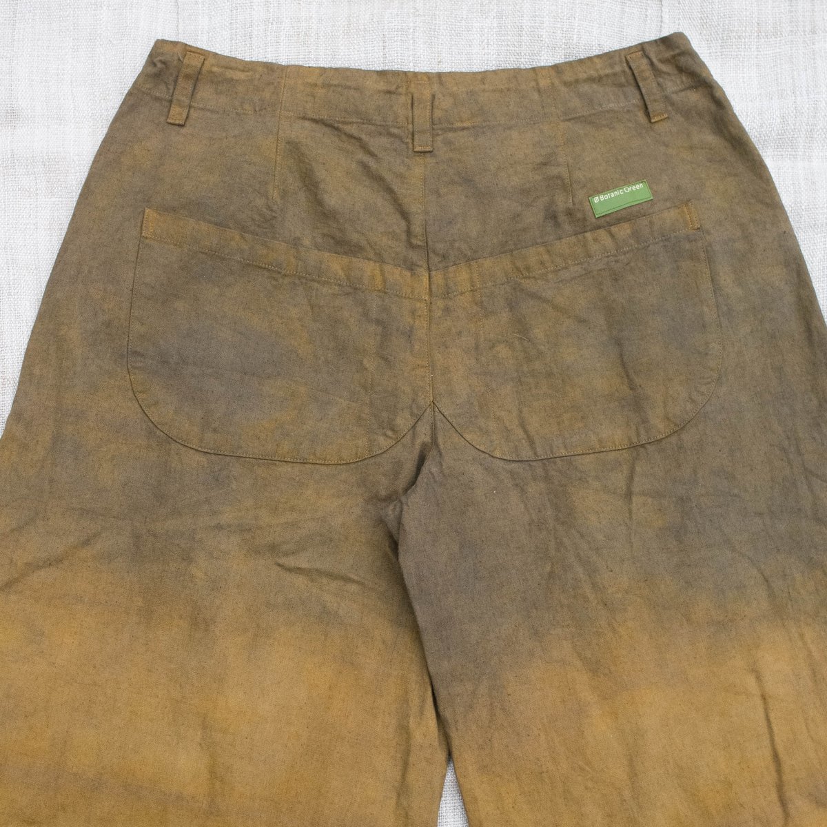 草木染め POT PANTS 黄 "XLsize" | botanicgreen's STORE