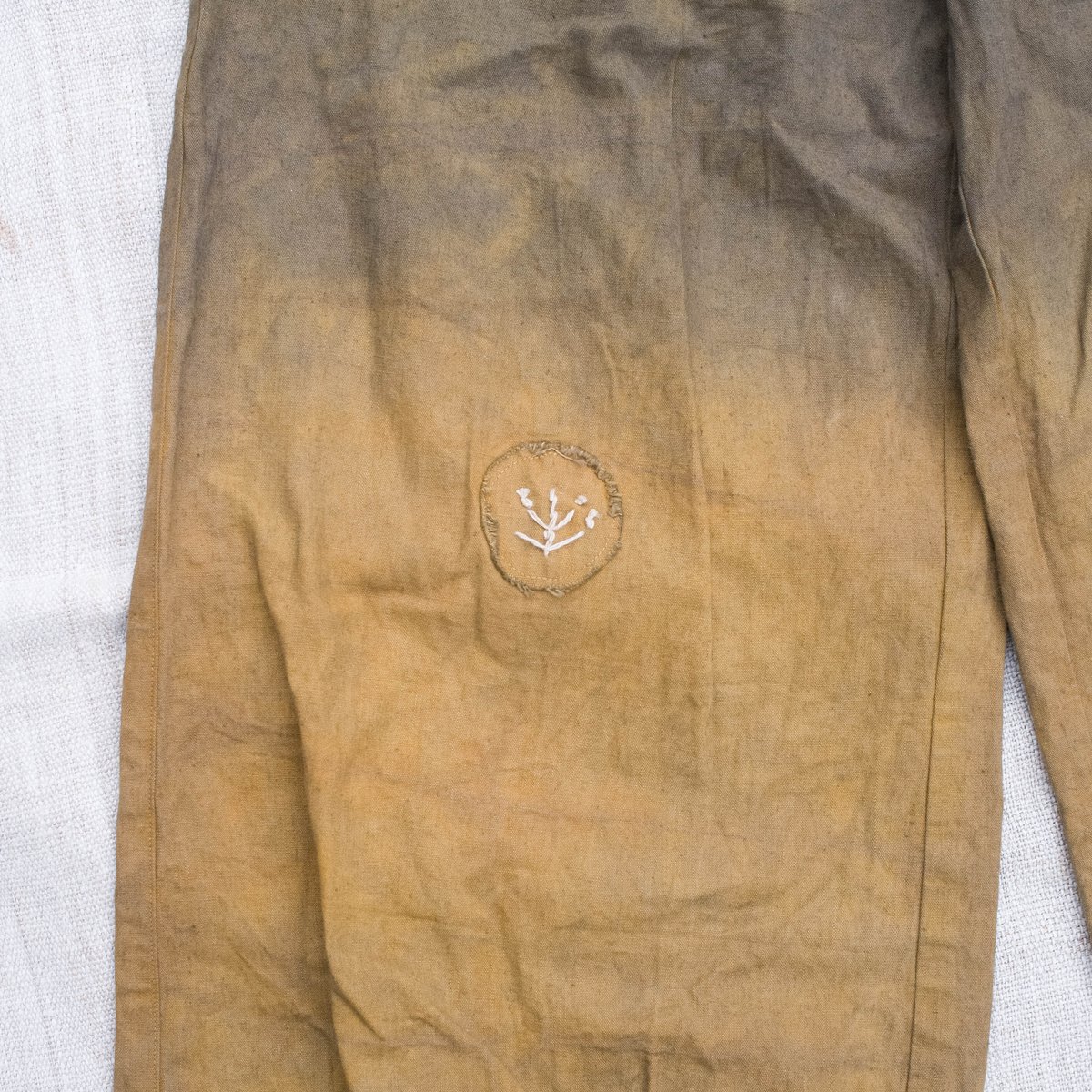 草木染め POT PANTS 黄 "XLsize" | botanicgreen's STORE