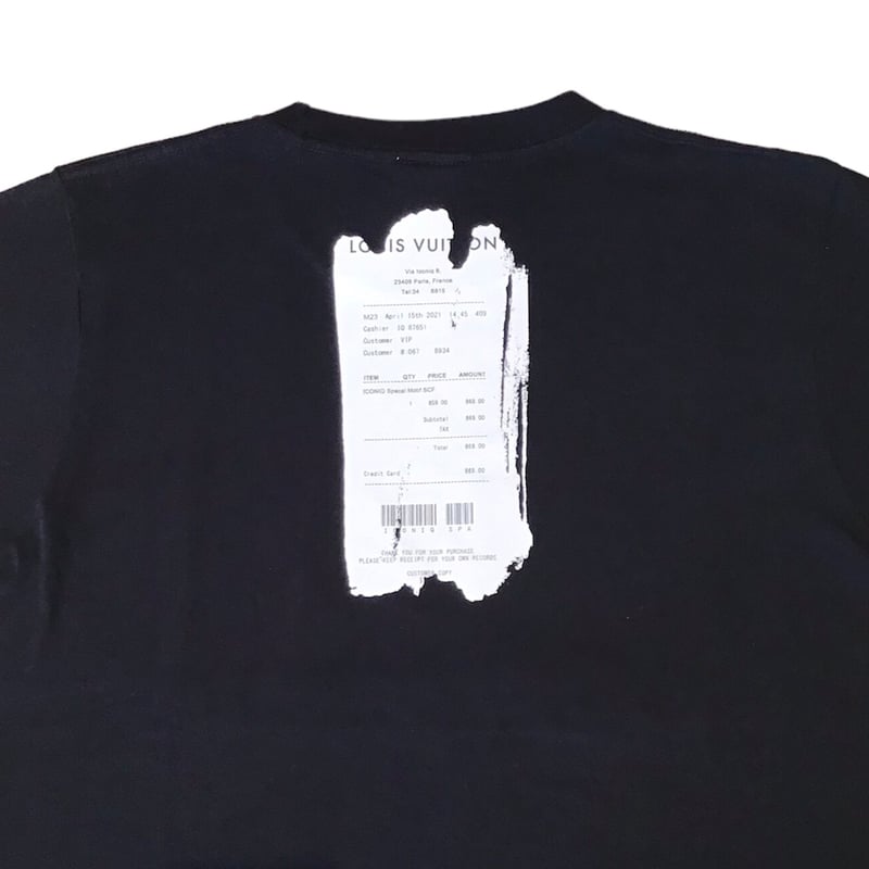 ICONIQ】LOU◯IS VUIT◯Nモチーフ Tシャツ ブラック | TRANSITI ICONIQ】LOU◯IS VUIT◯Nモチーフ Tシャツ ブラック | TRANSITI