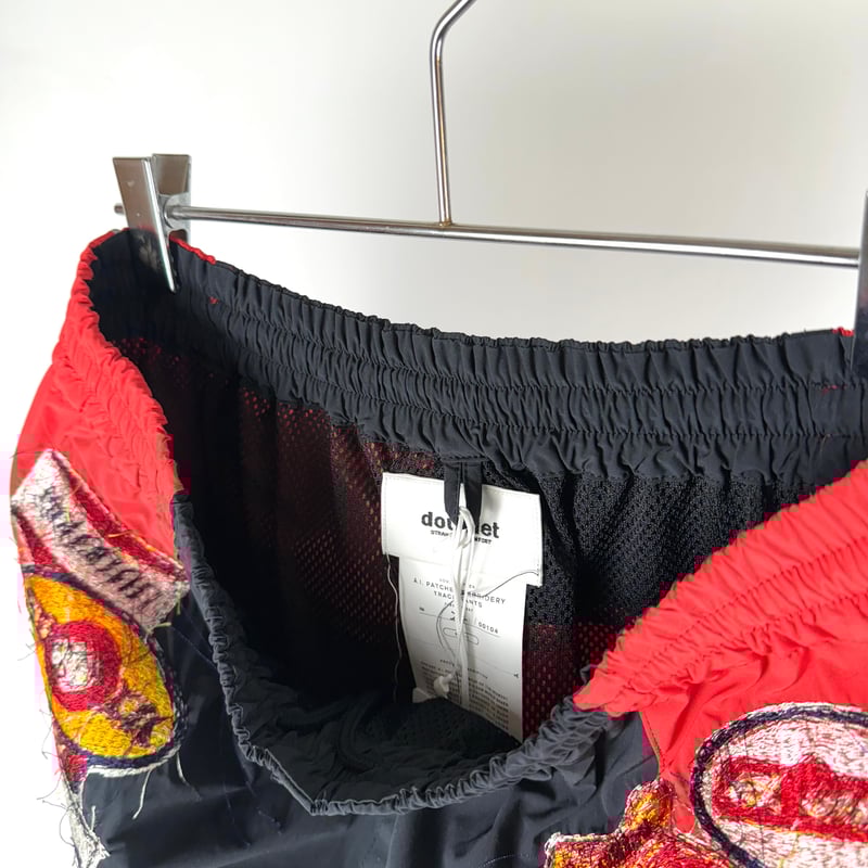 DOUBLET / A.I. PATCHES EMBRIDERY TRACK PANTS DOUBLET / A.I. PATCHES EMBRIDERY TRACK PANTS