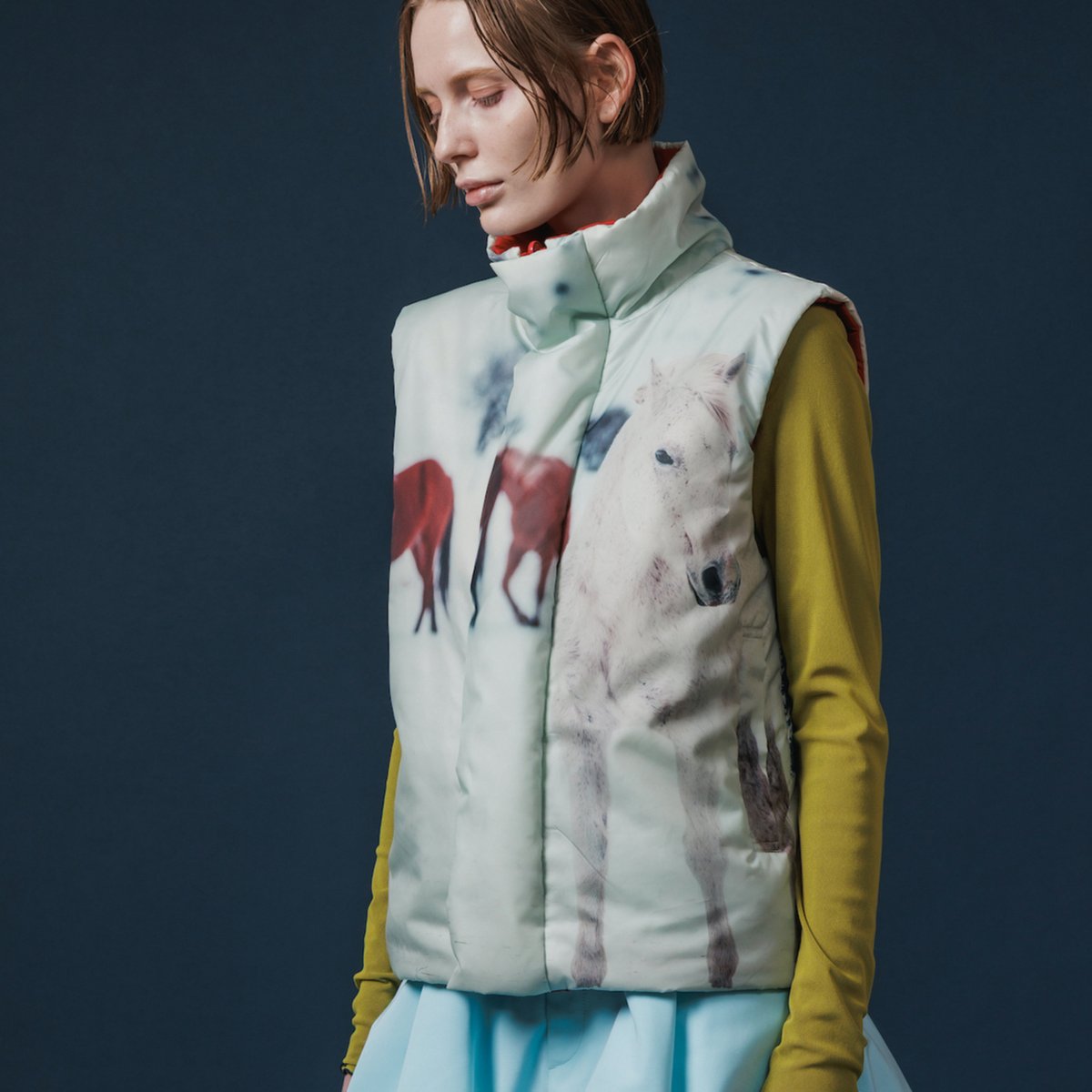 NONTOKYO / REVERSIBLE PADDING VEST | glitter O...