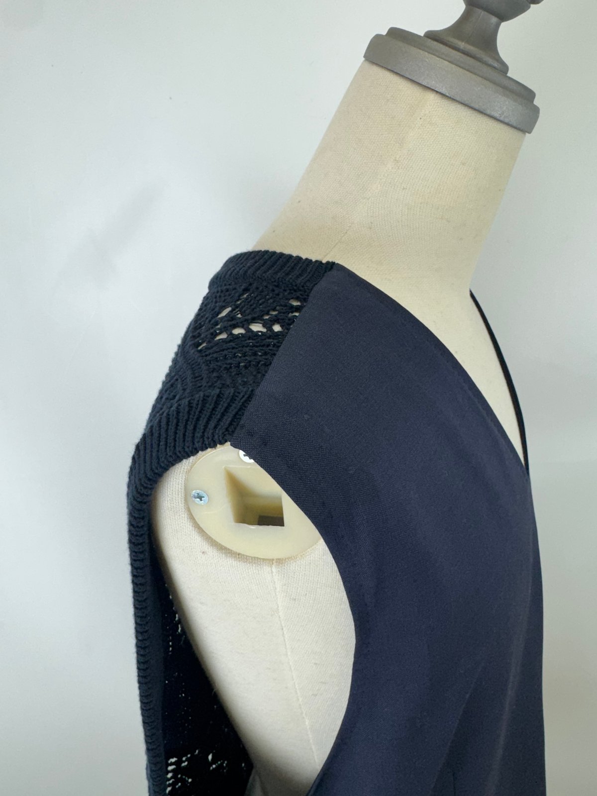 TOGA virilis/ Polyester wool vest | glitter ON...