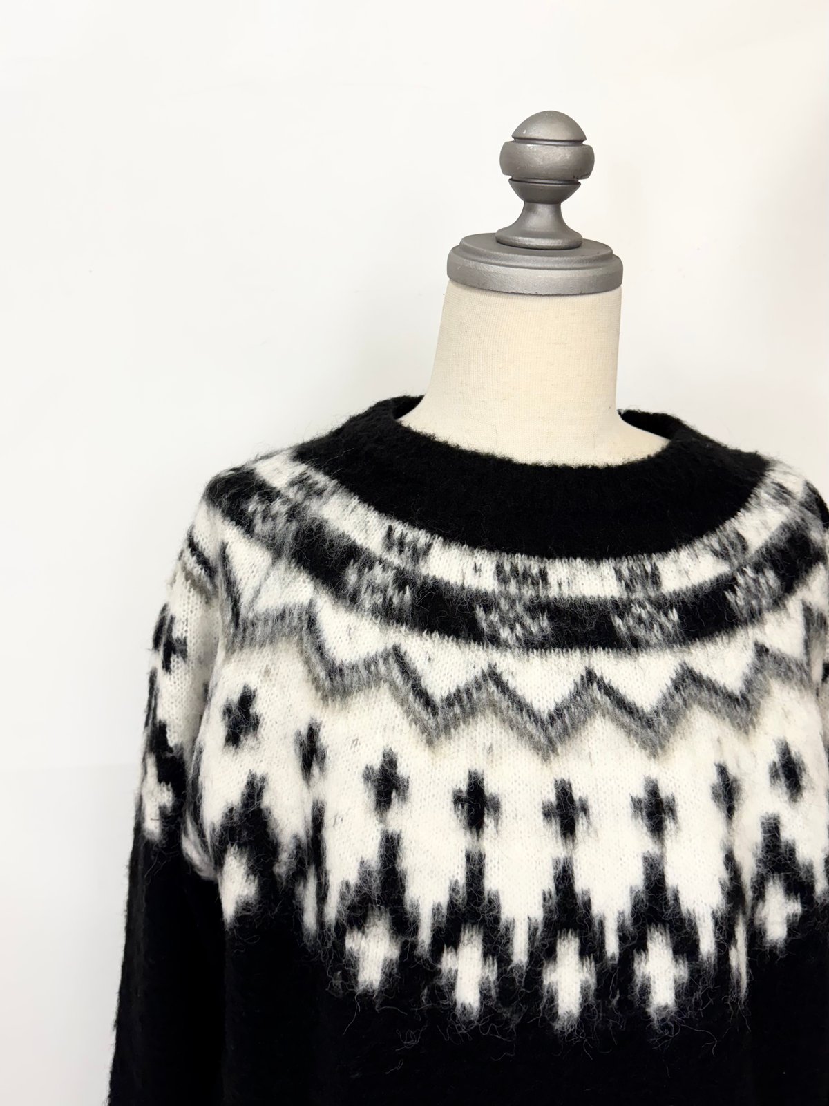 BASICKS / Heart Nordic Pullover Knit | glitter ...
