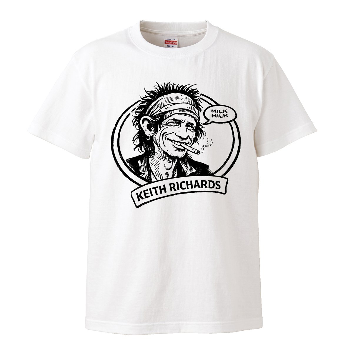 【Keith Richards/キース・リチャーズ】5.6オンス Tシャツ/WH/ST-927...