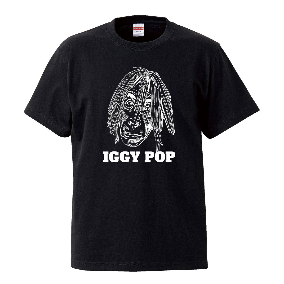 Iggy Pop/イギー・ポップ】5.6オンス Tシャツ/BK/ST- 726 Iggy Pop/イギー・ポップ】5.6オンス Tシャツ/BK/ST- 726