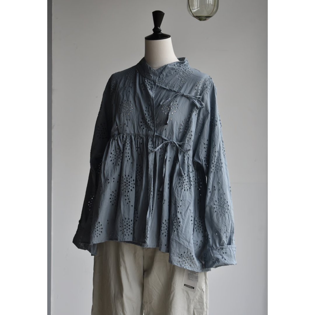 TOUJOURS / Indian lace embroidery cotton clot