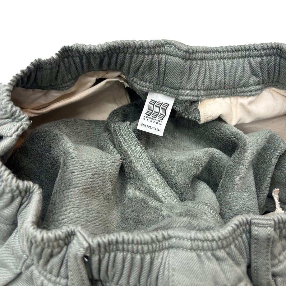 COMFORTABLE REASON FLEECE BACK SLACKS SAGE | HOME