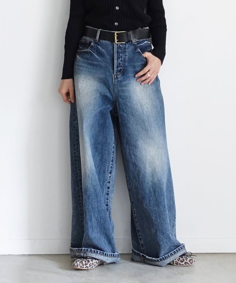 i c h i 230430 DENIM Wide Pants / A : LIGHT・2 i c h i 230430 DENIM Wide Pants / A : LIGHT・2