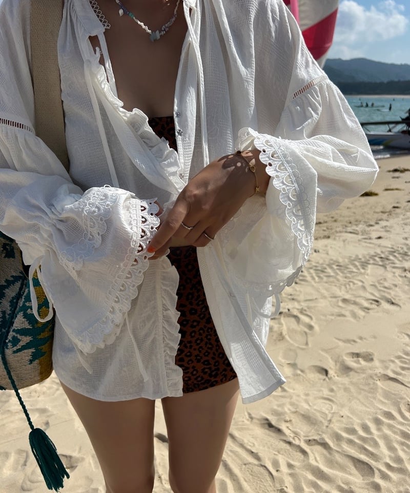予約販売】ジャガード レース ブラウス#ブラック | KISHIKA 予約販売】ジャガード レース ブラウス#ブラック | KISHIKA