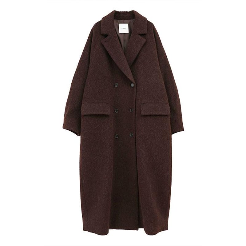 CLANE / DOUBLE WOOL LONG COAT / 171010052 | CHA CLANE / DOUBLE WOOL LONG COAT / 171010052 | CHA