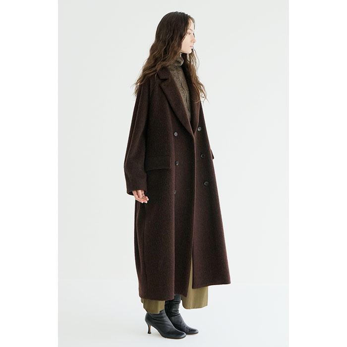 CLANE / DOUBLE WOOL LONG COAT / 171010052 | CHA CLANE / DOUBLE WOOL LONG COAT / 171010052 | CHA