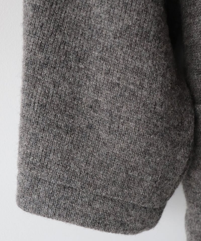 Wool Cotton Double Face Knit Boxy Coat [Rob Wool Cotton Double Face Knit Boxy Coat [Rob