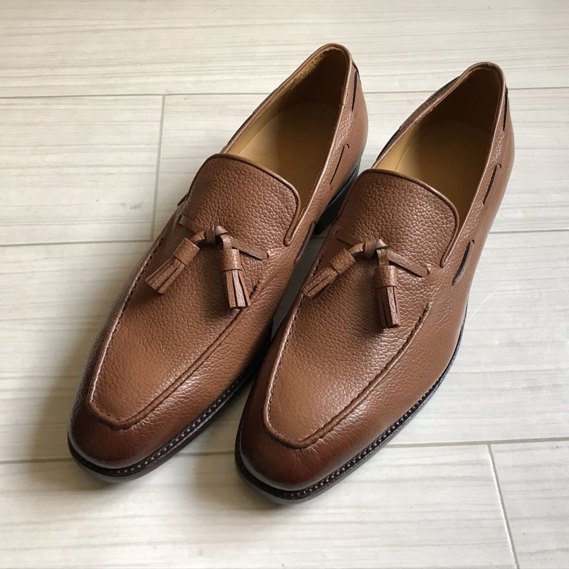 wear worksオリジナルタッセルローファー「ベージュグレイン wear worksオリジナルタッセルローファー「ベージュグレイン