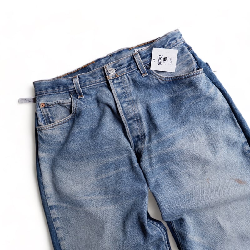 SUNNY SIDE UP(サニーサイドアップ)/Remake 06 2for1 denim SUNNY SIDE UP(サニーサイドアップ)/Remake 06 2for1 denim