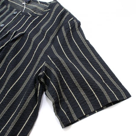【SALE】6分袖ワンピース【綿100％・ストライプ】56751N-25S | TUNIC