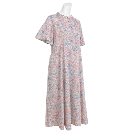 【SALE】5分袖ワンピース【綿100％・くすみ小花】56725N-22S | TUNIC