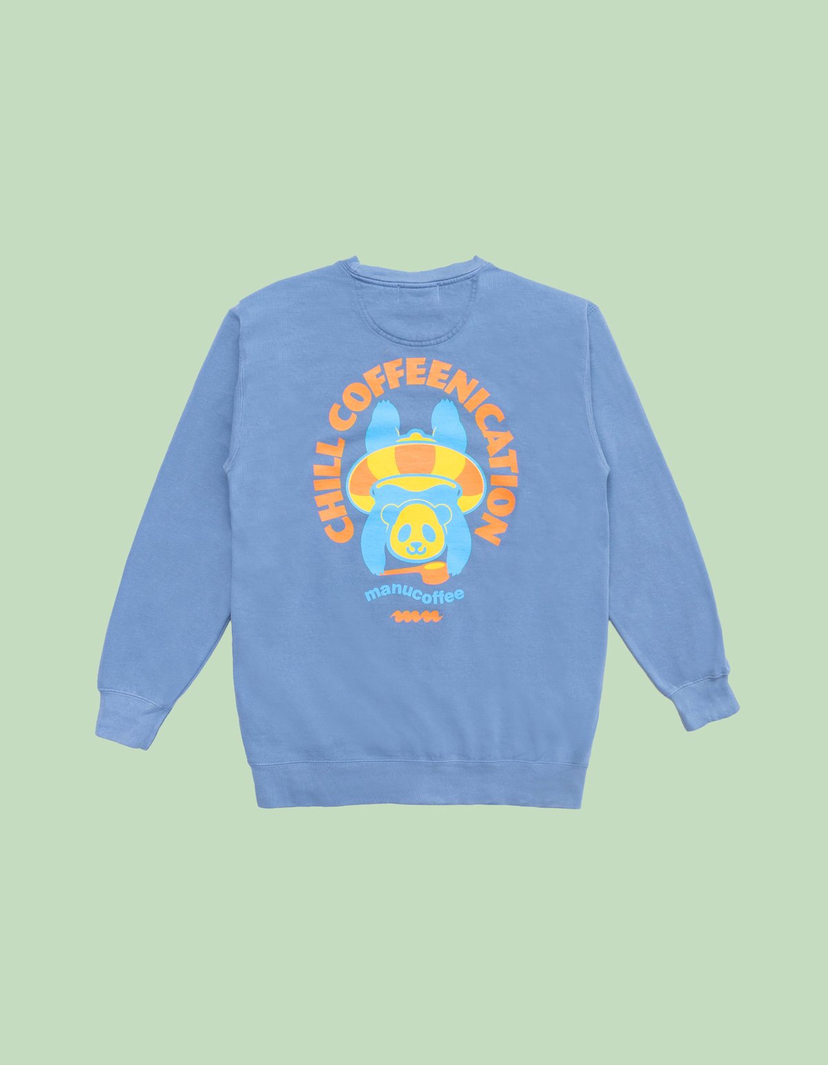 "FLOAT MELLOW PAN-CHAN" Crew Neck (2 color) | m...